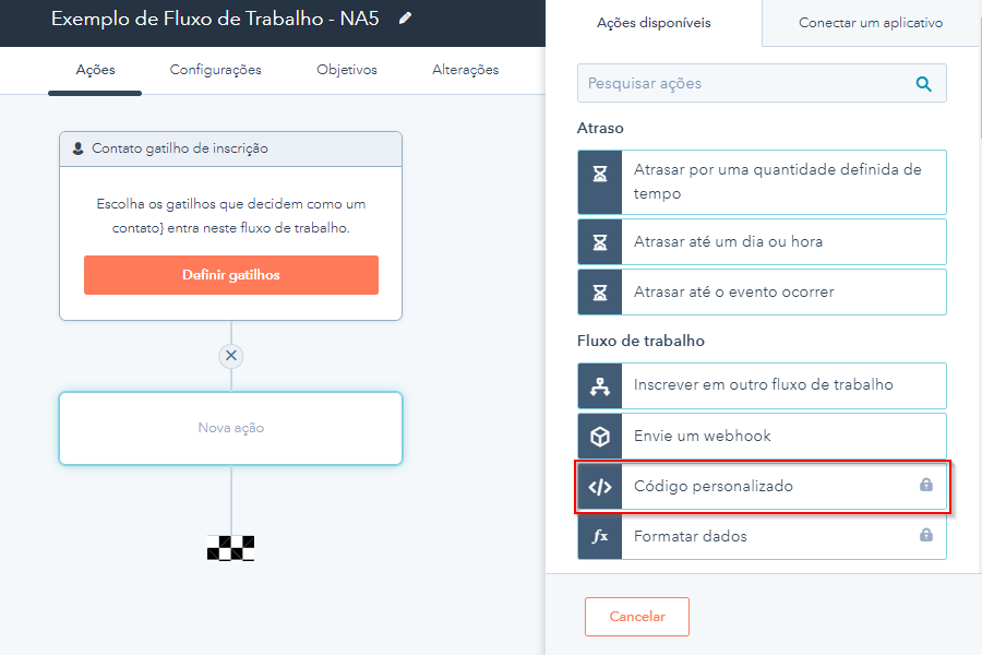 Como chamar webhook no HubSpot • NA5